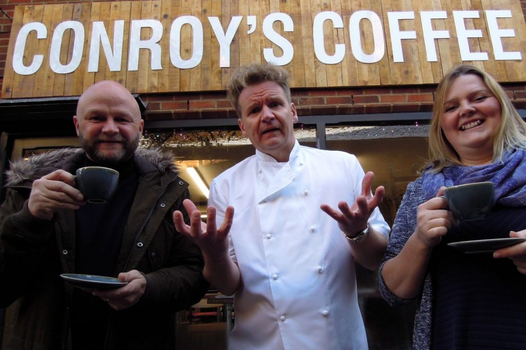 Conroy's Coffee grand opening in Stratford-upon-Avon - Gordon Ramsay ...